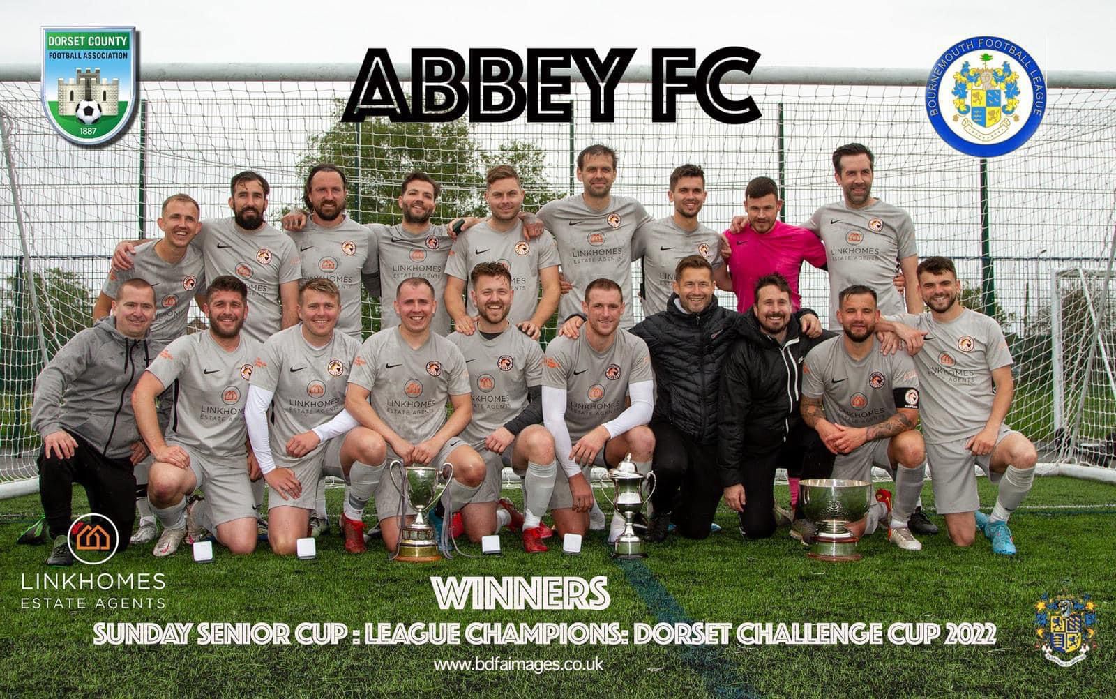 Abbey FC have won the treble, well played!
